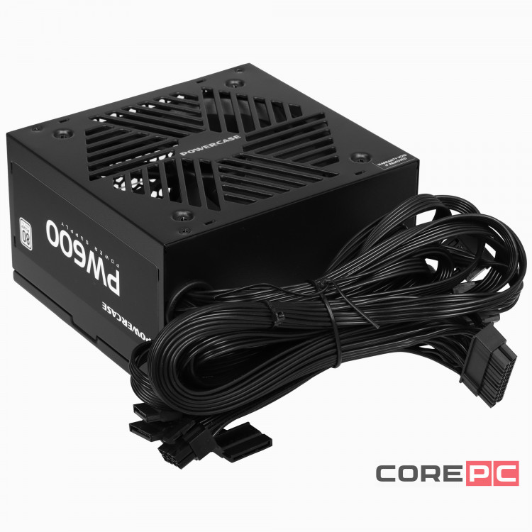 Блок питания Powercase 600W PW600 (PS-600W-DC) - купить в интернет ...